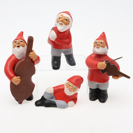 KARL ARTHUR FREDRIKSSON. TOMTAR, 4 st. keramik, KAF, 1997-98. Keramik ...