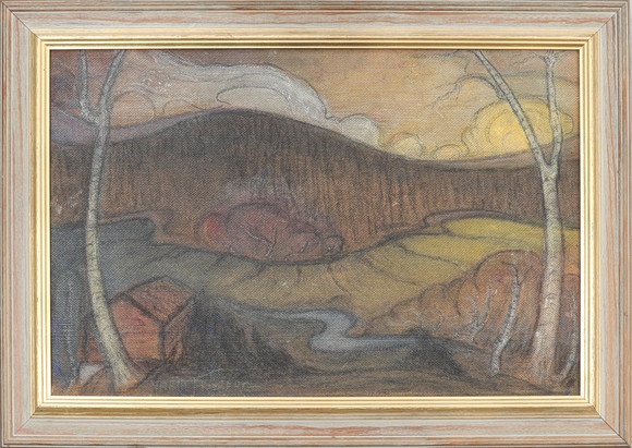 MARIA FRÖBERG. olja på pannå, signerad. Konst - Måleri - Auctionet