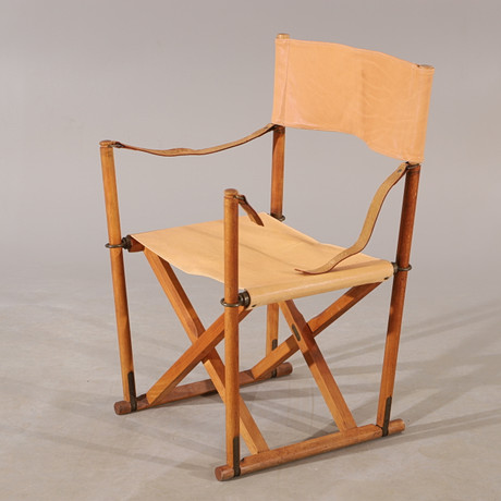 MOGENS KOCH. Safaristol, "MK16", bok med skinnklädsel. Möbler ...