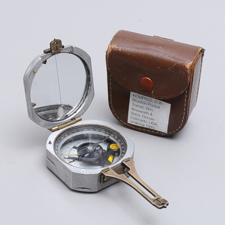 COMPASS, D. W. Brunton Pocket Transit, Wm. Ainsworth & Sons, Denver ...