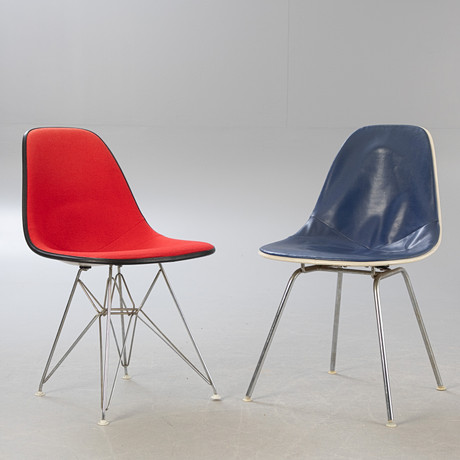 RAY & CHARLES EAMES. Herman Miller. 2 sidostolar 'DSR'/'DSX'. Möbler ...
