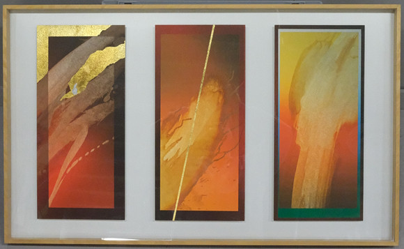 CURT HILLFON. TRIPTYK. KOMPOSITION. Konst - Grafik - Auctionet
