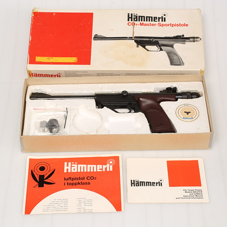 LUFTPISTOL, Hämmerli co2 - master - sportpistole 1960-tal. Vapen ...