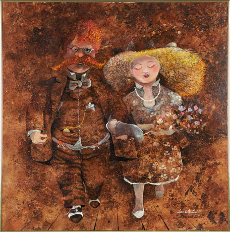 LARS ERIK LINDELL, Wedding scene, signed, oil on panel. Art - Paintings ...