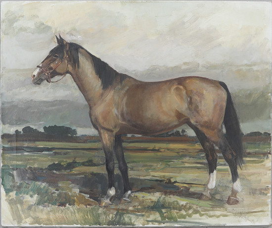 SVEN ERIK HELLQVIST. Oil on canvas, 'Horse', signed and dated 1983. Art ...