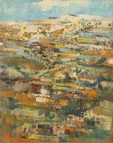 OLLE LARSSON. Oil on panel, signed. Art - Paintings - Auctionet