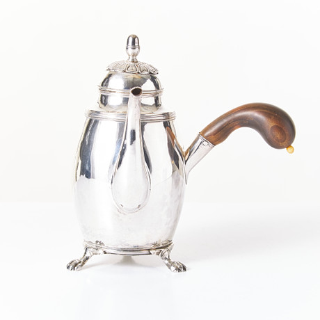 CARL MAGNUS RYBERG, a silver chocolate jug, Stockholm 1818. Silver ...