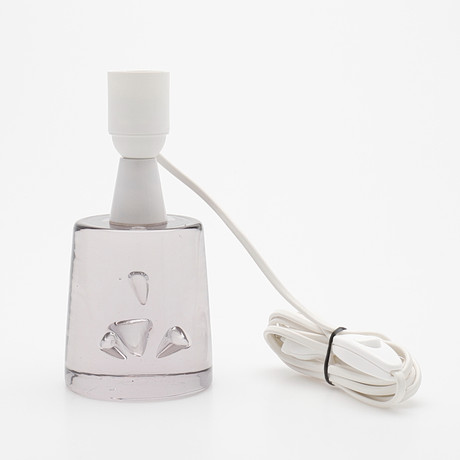 TABLE LAMP BASE, GLASS, WITH ENCLOSED AIR. Lighting & Lamps - Table ...