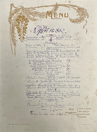 GEORGES REDON LITHOGRAPH MENU. Art - Paintings - Auctionet
