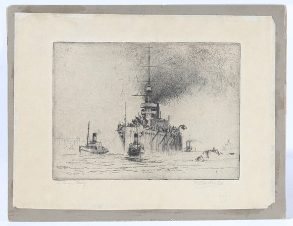 ARTHUR HESLOP (1900-TALET) ”DROTTNINGEN MARIA”. Konst - Måleri - Auctionet