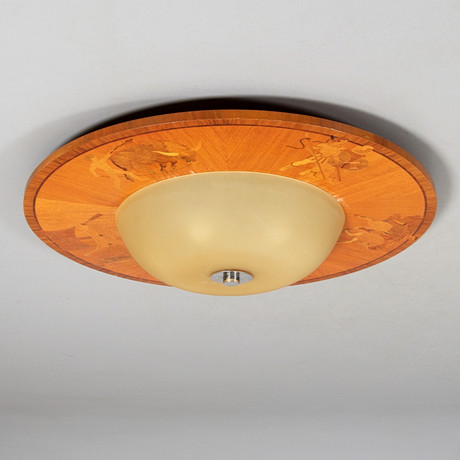 A 1940s intarsia plafond by Birger Ekman, Mjölby. Lighting & Lamps ...