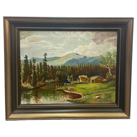LENARD LINDBERG. Oil on canvas. Art - Paintings - Auctionet
