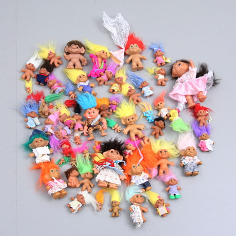 TROLL, 60 st, 1900-talets andra hälft, mestadels märkta Thomas Dam ...