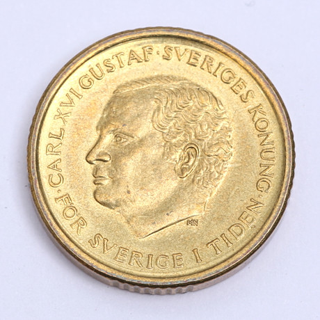 MYNT, 10-krona, omvänd stamp, Carl XVI Gustaf, 1991. Mynt, Medaljer ...