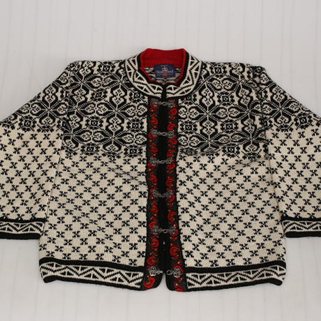 LUSEKOFTA, ull, Norge med tennknäppning, tillverkad av Skjaeveland ...