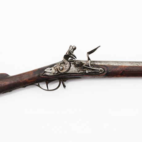 FLINTLOCK RIFLE, Swedish, 1815 general repair model, bayonet included ...