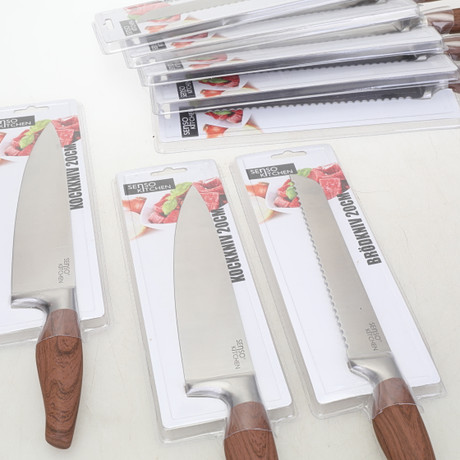 BRÖDKNIVAR/KOCKKNIVAR SENSO KITCHEN 6 st brödknivar, 2 st kockknivar ...