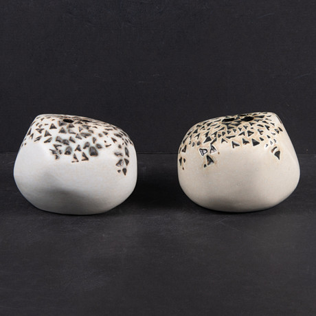 JOHNNY ROLF. 2 pieces. Gustavsberg. Vase/ Sculpture, stoneware ...