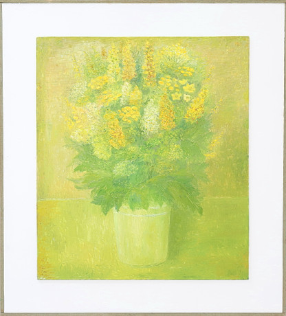 PER HENRIK NILSSON. “Flowers from the gravel roof”, oil on panel ...