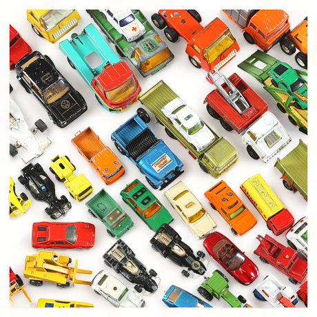 LEKSAKSBILAR, ca 50 ca, metall, bl.a Matchbox, Corgi, Majorette, 1900 ...