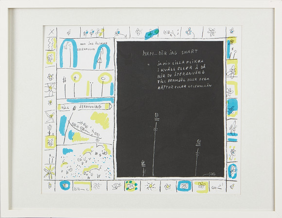 ELIS ERIKSSON. Composition, lithograph in colours, signed and numbered ...