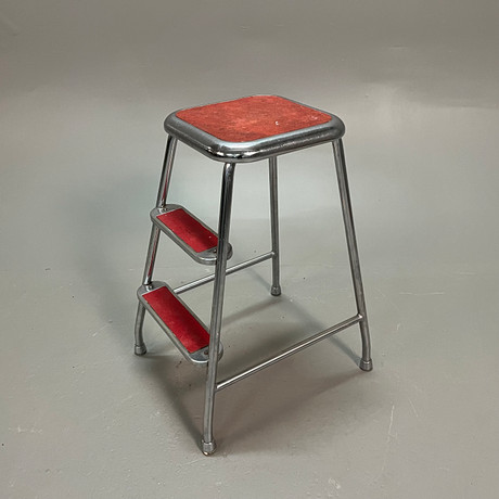 STEGPALL, metall, AWAB, 1900-tal. Möbler - Fåtöljer & Stolar - Auctionet