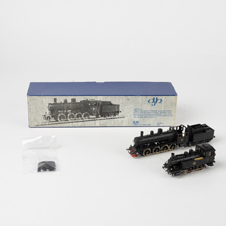 DJH 2 st SJ ånglok, E 1458 och K4 1117. en originalförpackning ...