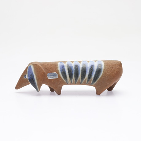 LISA LARSON. figurine, stoneware, “Tax” from the series Lilla Zoo ...