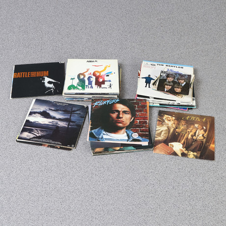 PARTI LP-SKIVOR OCH SINGLAR. Ca 45 skivor och ca 15 singlar. Övrigt ...