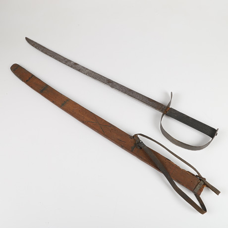 SVÄRD MED BALJA, metall/trä, 1800-tal. Vapen & Militaria - Blankvapen ...