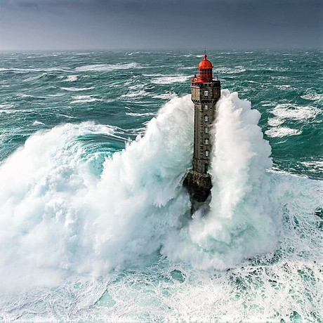 MATHIEU RIVRIN. AVIS DE TEMPETE AU PHARE DE LA JUMENT, FOTOGRAFI, MED ...