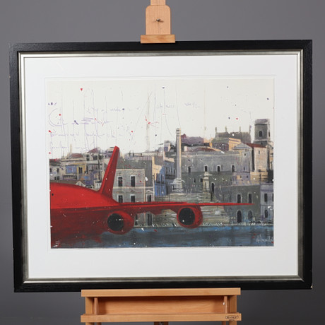 ANGELO ACCARDI. LITOGRAFI, signerad samt numrerad. Konst - Grafik ...