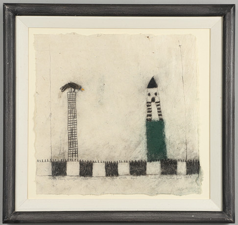 CAROL ANN SUTHERLAND (B.1952). YOUNG GEORGIE'S HOUSE BALANCING ON ITS ...