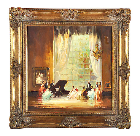 PETER OTTO HEIM. ”Konsert i vinterträdgården”. Courtly samhället ...
