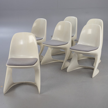 ALEXANDER BEGGE. Casala. 6 st plaststolar ”Casalino”, modell 2004/2005 ...