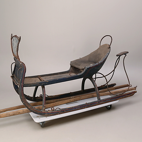 SLEDGE, "racing sled" probably Norway, 19th/20th century. Swedish Folk ...