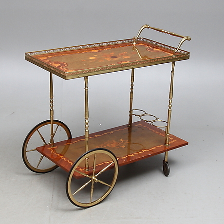 SERVING TROLLEY, with lattice edge, second half of the 20th century ...
