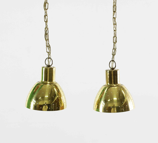 HANS-AGNE JAKOBSSON. window lamps, a pair, brass, Markaryd. Lighting ...