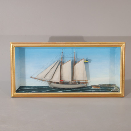 LENNART KARLSSON. Half-boat model, “Anna från Viken”. Art - Other ...