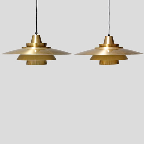 MOGENS DAVIDSEN. A pair of ceiling lamps, Superlight, Denmark, (2 ...