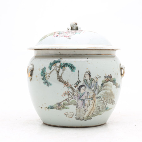 Kinesisk porslinskruka ”rosa familj”, från 1900-talet. Keramik ...