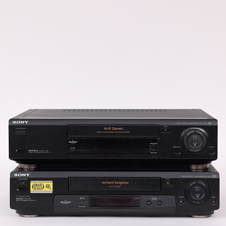 2 Sony VHS players, 1990s, Japan. Miscellaneous - Modern consumer ...
