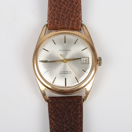 WRISTWATCH, Exacta Automatic, steel. Clocks & Watches - Wristwatches ...