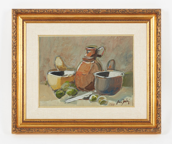 OLLI JOKI. "Stilleben", signerad samt daterad 1998, olja på duk. Konst ...