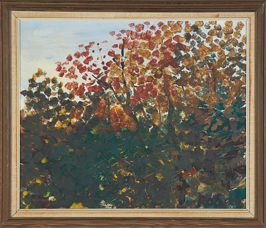 ROBERT BRUNKE. olja på pannå, signerad. Konst - Måleri - Auctionet