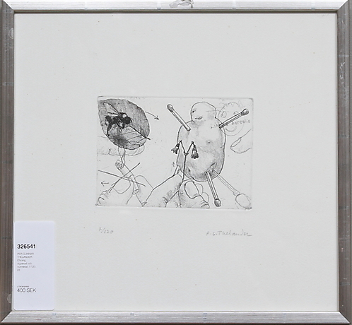 PER GUNNAR THELANDER. Etching, signed and numbered 7/120. Art ...