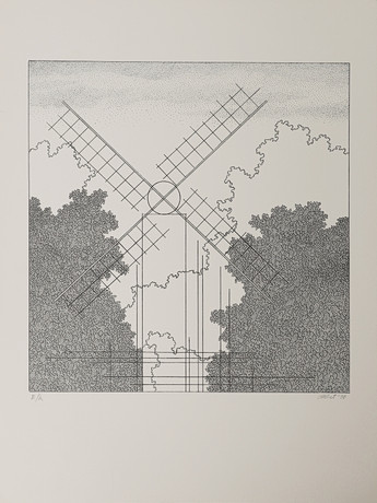 MARE VINT (FÖDD 1942). "Windmill", litografi, signerad och numrerad E/A ...