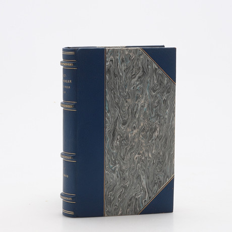 WELL-BOUND SPECIMEN OF C. G. BRUNIUS'S ART NOTES DURING A TRIP IN 1849 ...