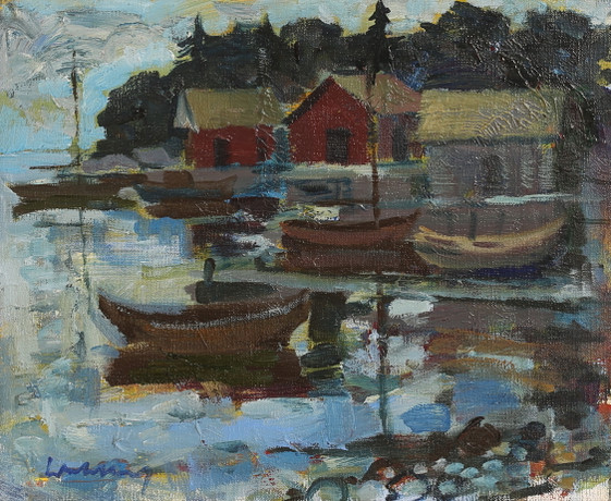 BERTIL WAHLBERG. Olja på duk, signerad. Konst - Måleri - Auctionet