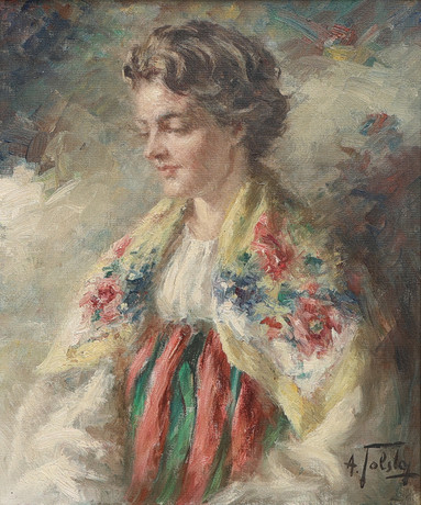 ALEXANDER TOLSTOY (1895-1969), Dalkulla, signed oil on canvas. Art ...